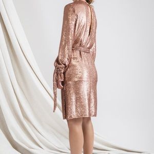 cmeo collective | Dresses | Cmeo Collective Illuminated Ls Rose Gold ...